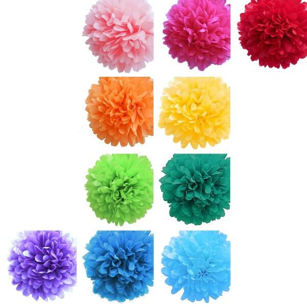 カラフル/20cm/20個/ペーパーフラワー・ポンポン・カラフル・虹色(rainbow)・10色20個セット/colorful20cm20pcs商品コード：49081134053型番：PP-CF-20-20カラー：マルチカラー20cm(20...