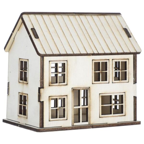 UPKOCH ミニチュアハウス 木製 家 建築模型 組み立て キット DIY ジオラマ 情景部品 ドールハウス ストラクチャー 箱庭 鉄道模型 工作 飾り商品コード：49081134368サイズ：11.30X8.60X6.80cm/4.44...