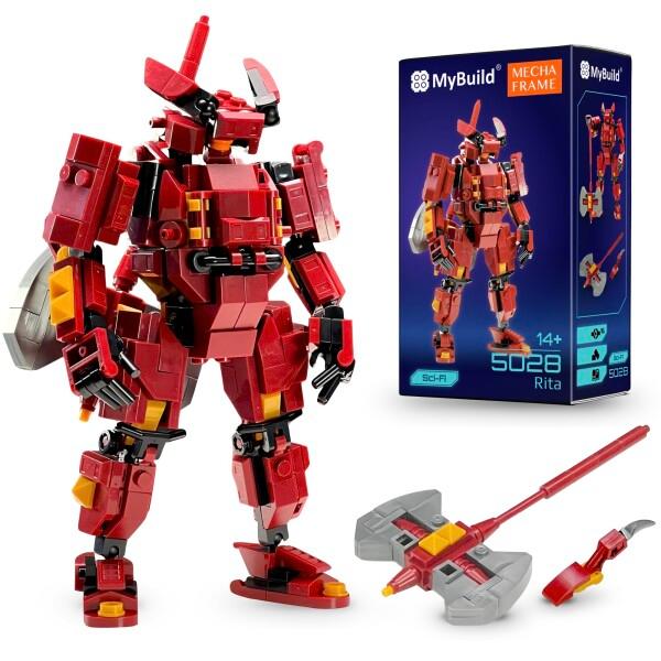 MyBuild（マイビルド） Sci-Fi リタ 5028 ― レッドアーマー メカ 戦斧 | コレクタブル組み立てセット | 14歳以上商品コード：49081134704型番：5028カラー：5028レッドアーマー&amp;ツインブレード...
