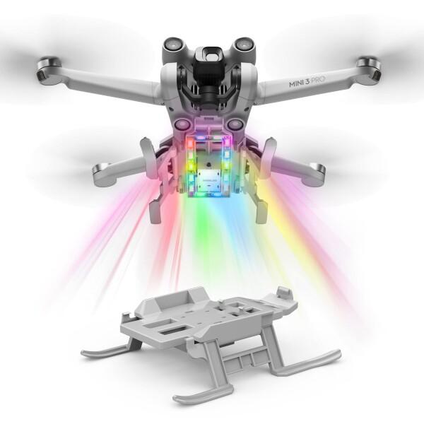 STARTRC Mini 3 Pro着陸装置折り畳み式ロングレッグ、フラッシュ付きLEDライト着陸装置に似合う Mini 3 Pro用アクセサリー商品コード：49081134792型番：ST-1111016【互換性】ライトランディングリアは...