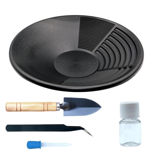 PAVIKE ゴールドパン 5個セット 砂金パン ゴールド パンニング 砂金採り道具 パンニング皿 セット 浚渫探査 砂金採りに 初心者 プロ仕様商品コード：49081134796型番：ZJ-toajinpen-5pcs【プロ仕様の5点セッ...