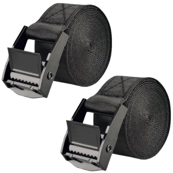 荷締めバンド 長さ２ｍ 幅2.5ｃｍ ラチェット式 ラッシングベルト 多用途 固定 結束 梱包 自動車用 バイク用 地震対策グッズ (２ｍ ２本セット)商品コード：49081135131型番：QS0031サイズ：２ｍカラー：２ｍ　２本セット...