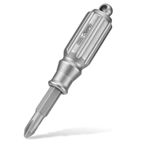 KeyUnity KA53 ドライバー ミニ 差し替え式 チタン プラス ビット1本付 マグネット 強力 ポータブル キーホルダー edcツール ミニ修理工具 多機能 軽量 小型 携帯用 アウトドア商品コード：49081135899型番：K...