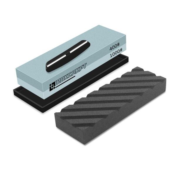 IROKCAKPT 砥石 包丁研ぎ石 400 1000 家庭用荒/中砥石 包丁研ぎに最適商品コード：49081136136カラー：黒【精密研ぎ用に設計】中/仕上げ用してはコンプリート砥石セット,#400番は荒砥石は、切れ味の悪い包丁や損傷し...