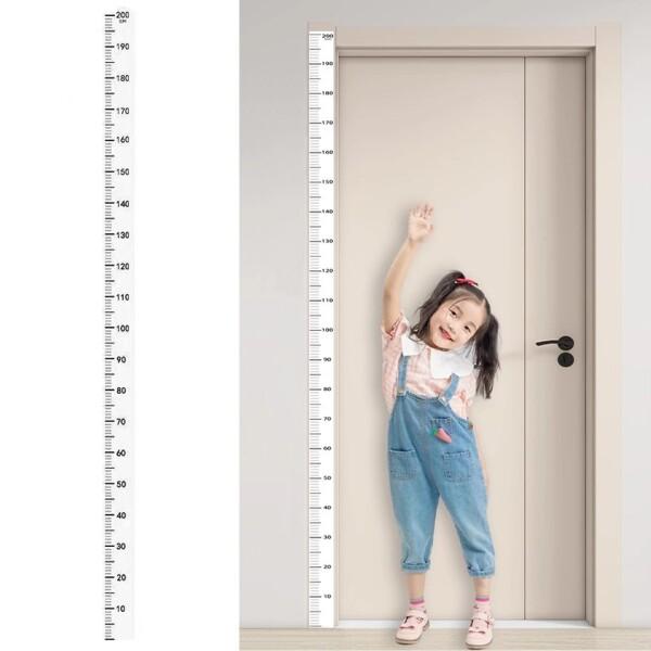 Refoiner 身長計 壁掛け 測定範囲0-200cm 身長測定 子供身長計 ウォールステッカー メジャーステッカー 壁装飾 取り付け簡単 身長インジケーター定規 測りやすい 大人用 キッド PVC素材 白商品コード：4908113623...