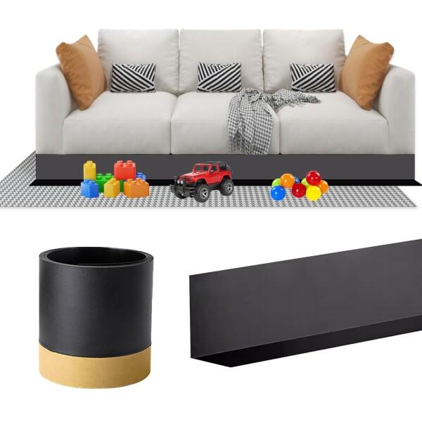 ソファ下ブロッカー PVC ソファ下ガード 幅8cmx長さ3m 隙間ガード ベット下ブロッカー 透明 隙間テープ ベッド下 おもちゃブロッカー ペット 侵入防止 ソファー下ブロッカー 犬 猫 ブロック ガード 家具下 ブロック 侵入防止 ス...