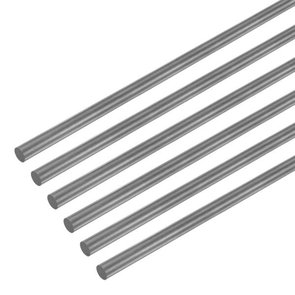 M METERXITY 6本入りのカーボンファイバーロッド、長さ400mm 直径4mmのカーボンファイバーソリッドクッションポール、RC飛行機/DIYクラフト/クアッドコプターアーム/スケールモデルカイトウィングチューブ用(15.75 x ...