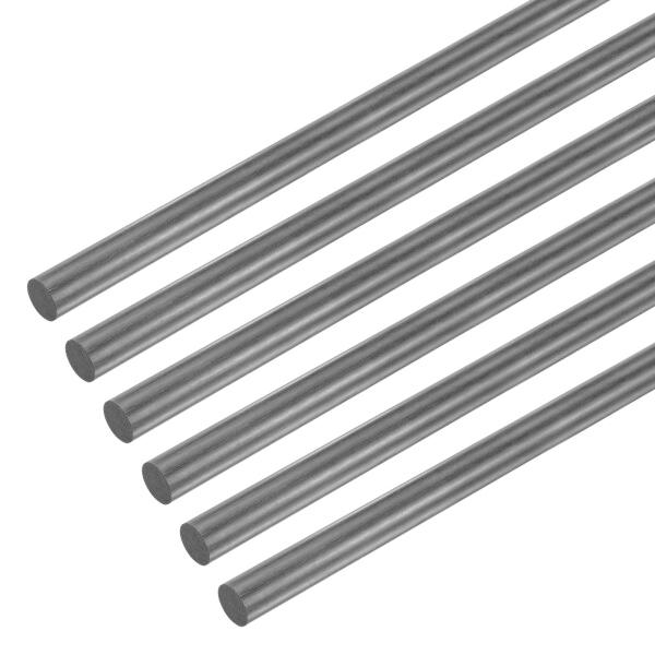 M METERXITY 6本入りのカーボンファイバーロッド、長さ400mm 直径5mmのカーボンファイバーソリッドクッションポール、RC飛行機/DIYクラフト/クアッドコプターアーム/スケールモデルカイトウィングチューブ用(15.75 x ...