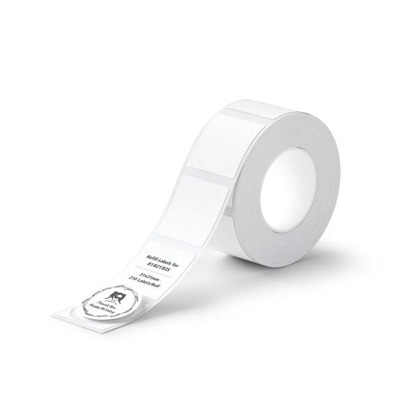 NIIMBOT ラベルメーカー本物のテープ ラウンド1.22 x 1.22インチ（31 x 31 mm）プリンターステッカーペーパーB1/B1Pro/B2/B2Pro/B21/B21Pro/B31ラベルメーカーの自己粘着 210枚入り/巻 ...