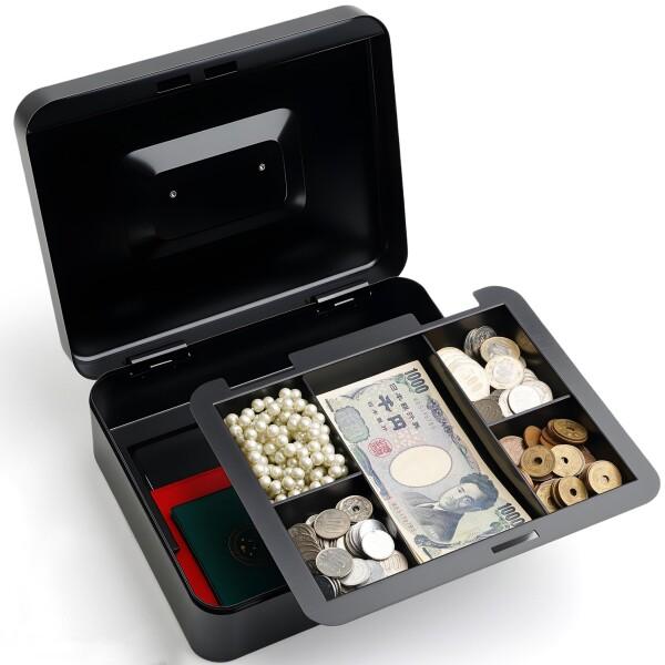 手提げ金庫 簡易金庫 ダイヤル式 スチール製 家庭用 オフィス B5サイズ ブラック商品コード：49081138320型番：fo-017サイズ：20x25x9 cmカラー：ブラック(ワイヤーなし)本製品はスチール製の収納ボックスです。ボック...