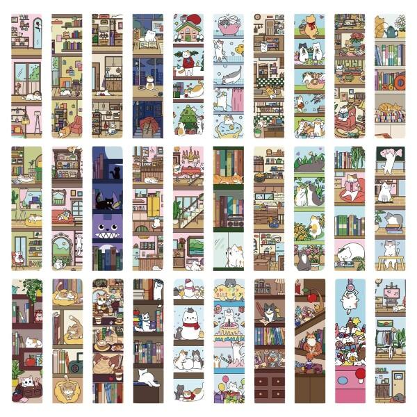 EZ PEACH しおり 猫 栞 動物 綺麗 ３０枚 おしゃれ 絵画 ブックマーカー ブックページマーカー 誕生日プレゼント 女性 女の子 教師 友人 本 恋人に 読書 勉強家 日用品雑貨 文房具 かわいい きれい おしゃれ 人気 ブックマ...