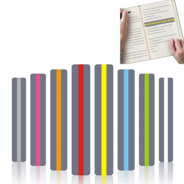 読書ガイド リーディングルーラー リーディングストリップ ブックマーク リーディングルーラー ストリップ 学習障害 支援グッズ 読み込みの集中力がアップ 8 枚セット商品コード：49081138507型番：lqy123カラー：多色【サイズ】...