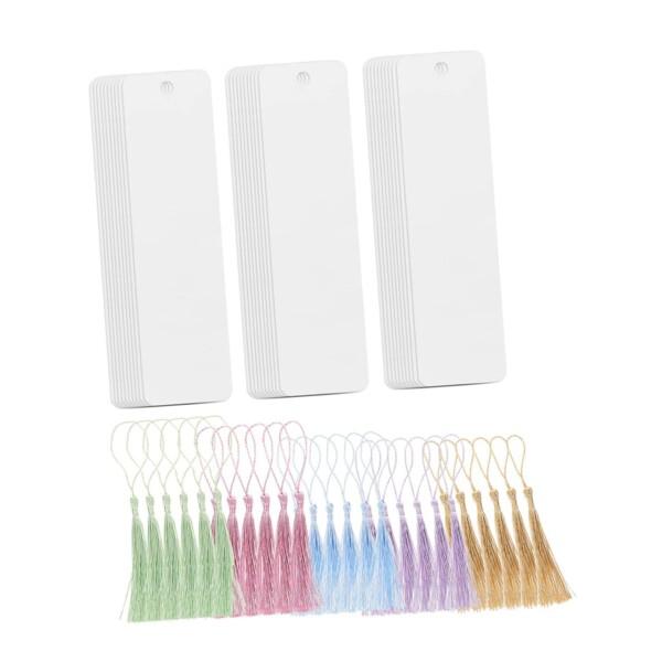 SEWACC 50 セット透明アクリル ブックマーク 用 手作りしおりキット カラフル商品コード：49081138515型番：IJ14H0I450331T464XYYZNサイズ：12.00X3.20X0.10CMカラー：透明贈り物に最適:手...