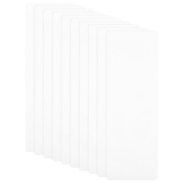 STOBOK ブックマーク スリーブ 透明 10枚セット 18cm PVC製 しおり カバー 穴あき 手作り DIY レジン 押し花 写真 保護 ホルダー クリアケース 読書 推し活 ハンドメイド 資材 (クリア / 18x6cm)商品コー...