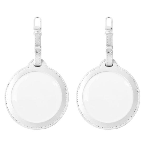 (GUANGUAN) 缶バッジカバー 75mm  PUレザー 缶バッジ キーホルダー式 透明 保護カバー 傷防止 収納 痛バッグ 写真フレーム 丸バッジ商品コード：49081138887型番：GU251113-2サイズ：75mmカラー：75...