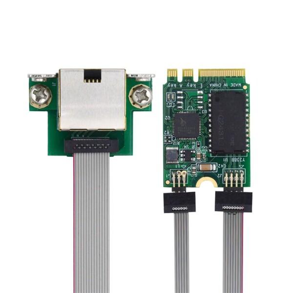 Xiwai 2.5Gbps 2500Mbps - 2230 NGFF A+E-Key GBE ギガビット 1000Mbps イーサネット LAN コントローラー ケーブル ネットワーク アダプター デスクトップ マザーボード用商品コード：4...