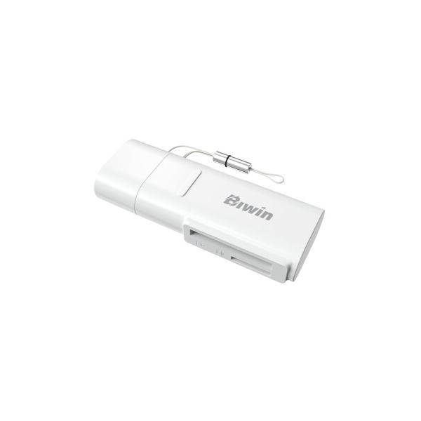 Biwin RC210 USB 3.0 SDカードリーダー 2-in-1 マルチカードリーダー SDXC SDHC MMC RS-MMC Micro SDXC Micro SDHC UHS-Iカード Micro SDカードリーダー ホワイト...