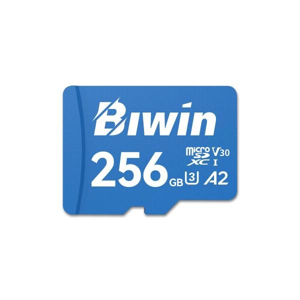 Biwin microSDカード MS210 256GB 210MB/s読出・170MB/s書込 TFカード UHS-I C10 U3 V30 A2 4K UHD &amp; Full HD撮影対応 microSDXC 高速マイクロSDカー...