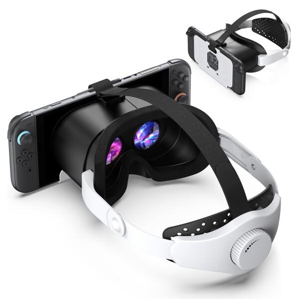 【発売日：2025年05月22日】STARTRC GAMES ゲーム機用アップグレード版VRヘッドセット、調整可能なHDレンズと快適なヘッドストラップを備えたバーチャルリアリティVRゴーグル、バーチャルボーイ3Dゴーグル（ブラック＆ホワイト...
