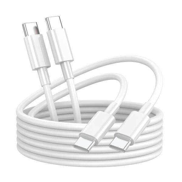 USBC &amp; USBC ケーブル PD対応 60W急速充電 USB C ケーブル 純正 高速データ転送 高耐久性 断線防止 Type C to Type C けーぶる for iPhone 17/16/15 Pro/Plus/Pro...