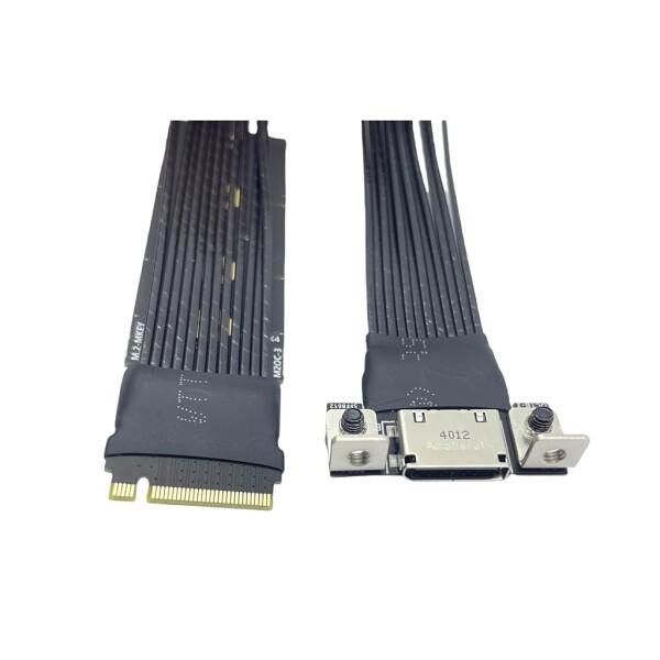 JMT M.2 NVMe M Key to Oculink 4i / SFF8611 延長ケーブル PCIe4.0 X4 Gen3 4 T10 / SAS-4 SFF-8612 (15cm) 対応商品コード：49081142776型番：M-...
