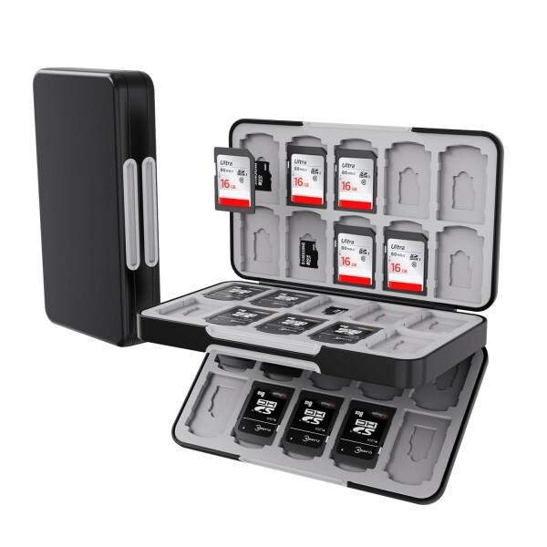 PGRTYOF SDカード ケース 80枚収納 大容量 メモリーカードケース 40枚 SD SDHC SDXC カード + 40枚 MicroSD TF MSD カード 収納ケース 耐衝撃 防塵 防湿 (黒)商品コード：4908114279...