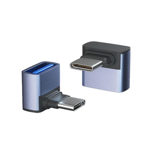 LUYING USB-C&amp;USB-A3.1 変換アダプタ L型 2個セット 10Gbps高速転送 充電対応 OTG対応 MacBook Pro/MacBook Air/iPad Pro その他 USB-C 端末用 変換コネクタ商品コ...