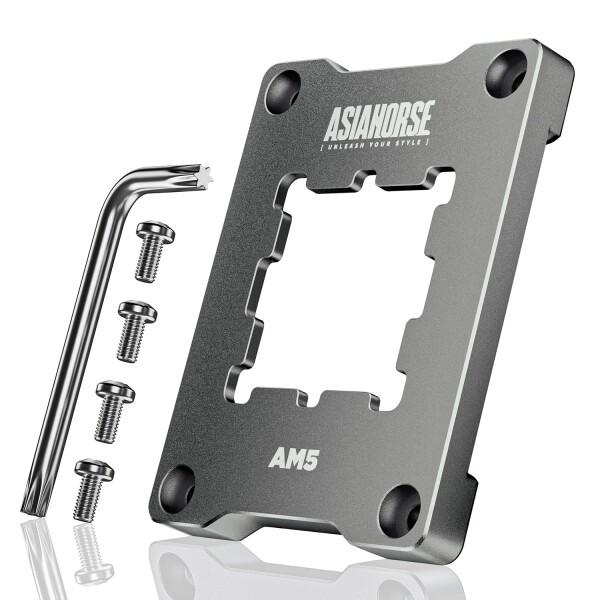 AsiaHorse AM5 CPUブラケット セーフティフレーム 黒/白 取付工具付き (AM5対応) - AMD AM5マザーボード（X670/B650）向け 曲げ防止・放熱アップ・均一圧着でPC自作の信頼性を向上 A1-AM5-WHIT...