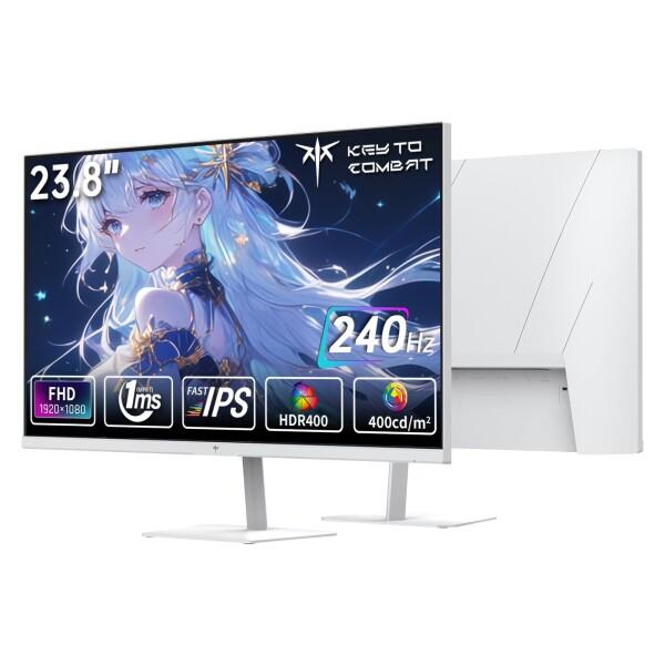 【発売日：2026年04月02日】KEY TO COMBAT 23.8インチ FHD(1920*1080) 240Hz FAST IPSパネル 1ms HDR400 ゲーミングモニター ΔE<2 DC調光 400cd/m? sRGB ...