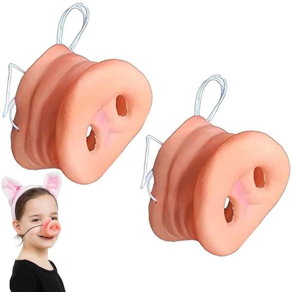 CZ-XING 豚の鼻小道具 2個 伸縮性 豚の鼻 動物マスク 家族 友達 ハロウィン コスプレ コスチューム パーティー おもしろい おもちゃ商品コード：49081144013サイズ：Free Sizeカラー：肌色【面白いドレスアップ:】...
