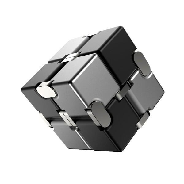 マジックキューブ 2x2 インフィニティキューブ Infinity Cube マジックキューブ MagicCube 立体パズル インフィニティ フィジェット キューブ 大人向けゲーム 頑丈で重い 減圧おもちゃ 持ち運び (強化版 黒色とシル...