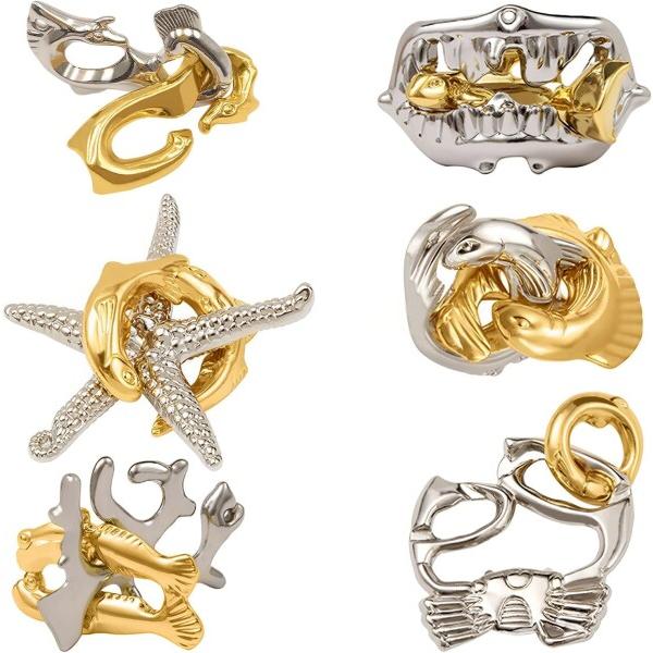 siawadeky 知恵の輪 知恵おもちゃ 6点セット 脳トレ 知育 頭と手を鍛える リングパズル 知恵玩具 謎解き 立体パズル 想像力 知育おもちゃ 暇つぶしグッズ 遊び ゲーム 子供 プレゼント商品コード：49081145346型番：s...