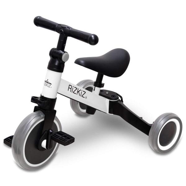 RiZKiZ 3in1 折りたたみ三輪車 二輪車 3WAY 1歳から5歳まで 足蹴り ハンドル サドル 調整可能 空気入れ不要 折りたたみ三輪車(ホワイト)商品コード：49081145622型番：a14488カラー：折りたたみ三輪車(ホワイ...