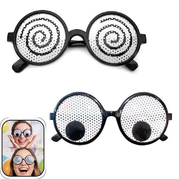 (SensaBliss) おもしろメガネ 2 個セット ざこししょう メガネ 目が動く 面白いサングラス パーティーグッズ 仮装おもちゃ 万聖節 忘年会 歓送迎会 コスプレ 写真撮影道具 クリスマスプレゼント お笑い芸人 男女兼用商品コード...