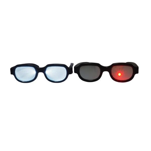 (Good in three directions) 2種類セット 発光LEDメガネ 光るメガネ 名探偵コナン 工藤新一 碇ゲンドウ メガネ商品コード：49081145742LEDで光るメガネ、メガネ全体、LEDで片目が赤く光るメガネの二種...