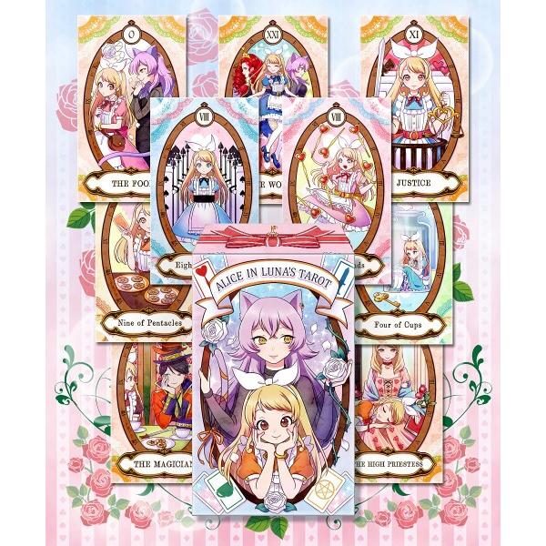 タロットカード アリス イン ルナズ タロット Alice in LUNA`s TAROT DECK 78枚 フルデッキ かわいい商品コード：49081145942型番：A1ルイス・キャロルのアリスの世界観をモチーフにしたカードが、ルナファ...
