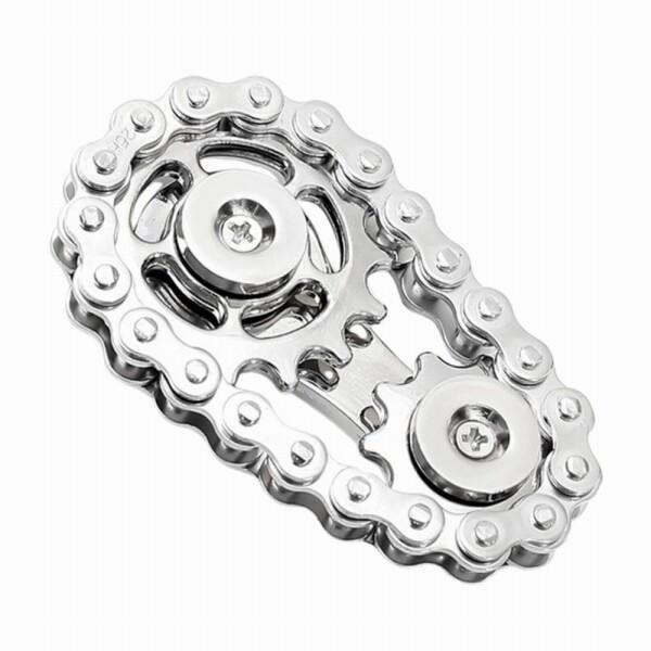 (Adgadg) ハンドスピナー フィンガースピナー fidget Spinner バイクチェーンスピナー フィンガーギア 指先 健康 ストレス解消 回転おもちゃ よく回る商品コード：49081146061型番：adg-115-002カラー...