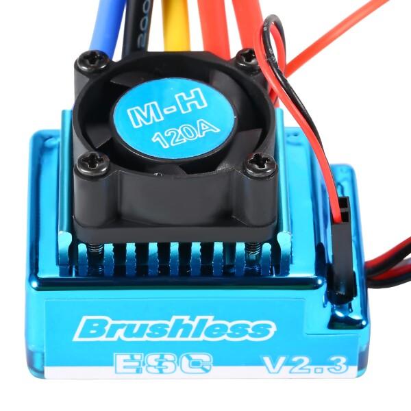 GoolRC ブラシレスESC電動スピードコントローラー 120A BEC 5.8V / 3A 1/8 1 / 10RCカー用商品コード：49081149667型番：YGR7753783645999TG【高品質基板】:直線性と電流容量に優れ...