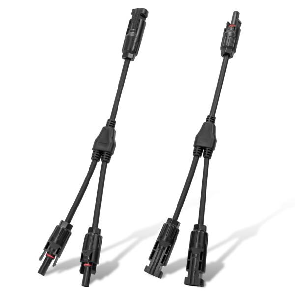 ECO-WORTHY ソーラーコネクタ Y型並列 コネクター MMF + FFM PV アダプター ケーブル ワイヤー プラグ ツール キット ソーラー パネル用商品コード：49081150319型番：JP-L03YMC4-1カラー：黒【Y...