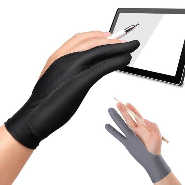 グローブ 手袋 二本指 誤作動防止 防汚 通気性 超軽量 快適 ペンタブレット タブレット 絵描き 男女兼用 左利き 右利き 液晶ペン 対応 フリーサイズ 便利 2枚入り 手汗防止 サイズS/L商品コード：49081152974型番：KD4...