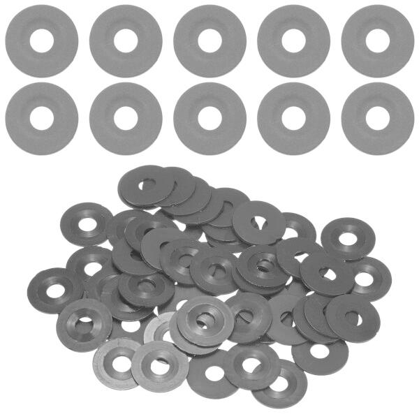 M METERXITY 60個入り M6 ナイロン平ワッシャー 6mm 内径 20mm 外径 1mm 厚 ラウンドプラスチック飛行機ワッシャー ファスナーシーリングスペーサーガスケットリング 家庭/商業用 (黒)商品コード：49081153...