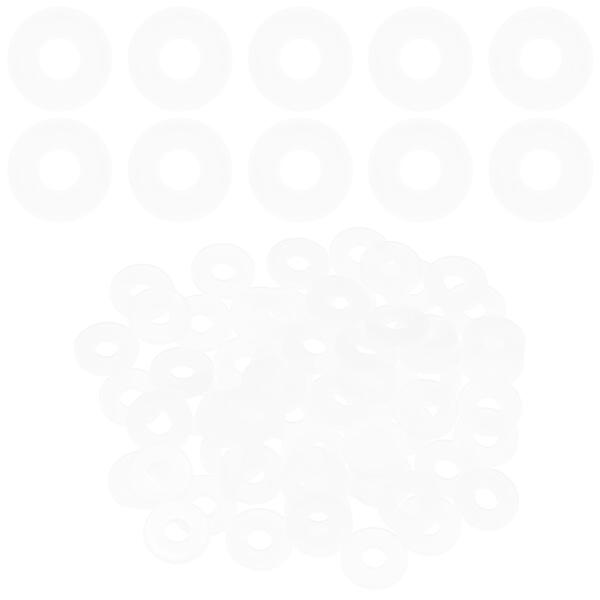 M METERXITY 60パックM6ナイロン平ワッシャー6mm ID 16mm OD 2mm厚丸いプラスチック飛行機ワッシャー固定部品シーリングスペーサーガスケットリング家庭/商業用(ホワイト)商品コード：49081153895型番：mm...