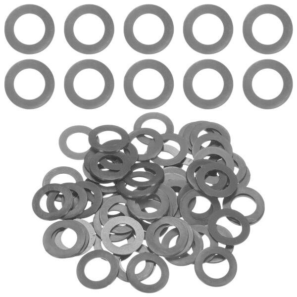 M METERXITY 60個入り M12 ナイロン平ワッシャー 12mm 内径 20mm 外径 1mm 厚 ラウンドプラスチック飛行機ワッシャー ファスナーシーリングスペーサーガスケットリング 家庭/商業用 (黒)商品コード：490811...