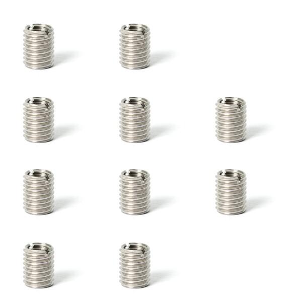 Increased Fire インサートナット 内径M10*1.5 外径M12*1.75 長さ15mm m12 m10 変換ボルト ネジ変換アダプター ステンレス鋼 一行溝 埋め込みナット ネジ山補修商品コード：49081154453型番：...