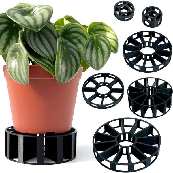 直径13cm高さ3cm inakougei（イナコウゲイ） 鉢カバー 底上げ 鉢 高さ調整 根腐れ予防 直径3~20cm 高さ1~5cm 2号~8号 通気性UP 根を元気に 水はけUP 室内用鉢 台 台座 鉢台 ポットフット ポットフィート...