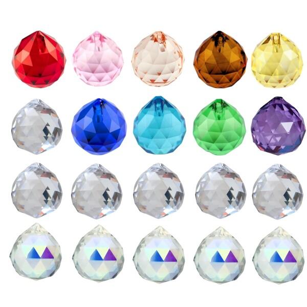 East Leaf サンキャッチャーパーツ クリスタルパーツ しずく型 プリズム カラフル 穴付 (20個, 11色, 20mm)商品コード：49081164513型番：D750サイズ：20mmカラー：11色20個【美しい光の演出】East...