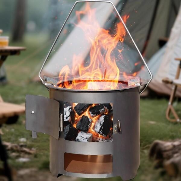 焼却炉 焚き火台 コンロ 焜炉 暖炉 薪ストーブ 家庭用焼却炉 囲炉裏 バーベキュー 炭 キャンプ グリル BBQ ポータブル 軽量 1KG 焚き火商品コード：49081164525型番：032カラー：シルバー家庭用焼却炉ドラム缶は上下の換...