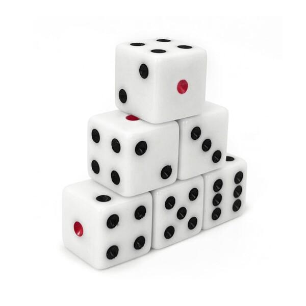 QUANTALY サイコロ 16mm ダイス 6個セット さいころ 6面 チンチロ 麻雀 カードゲーム用 (16mm)商品コード：49081168528型番：B8812サイズ：16mm【ゲームに最適なサイズ感】16mmの手頃な大きさで、指先...