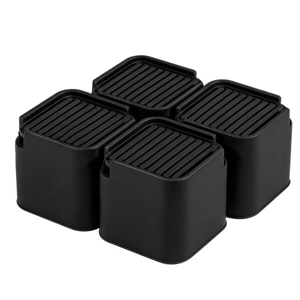 洗濯機用防振かさ上げ台 継足 底上げ 継ぎ脚 かさ上げ 高さ調整＆防音＆防振ゴムマット 洗濯機用置き台 家具脚 4個入り ブラック 高さ約10cm商品コード：49081177090型番：TA-ZFTH-3Cサイズ：高さ約10CMカラー：ブラ...