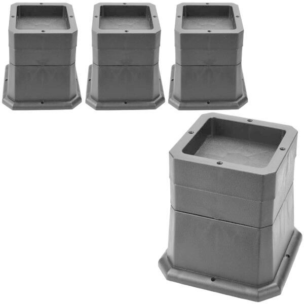 Miladorris 家具延長脚 高さ調整 3段階 4組 収納スペース確保 積み重ね 角脚/丸脚 ローテーブル ベッド 傷防止商品コード：49081177096型番：UK534サイズ：高さ：(1)7cm (2)9.5cm (3)12cmカラ...